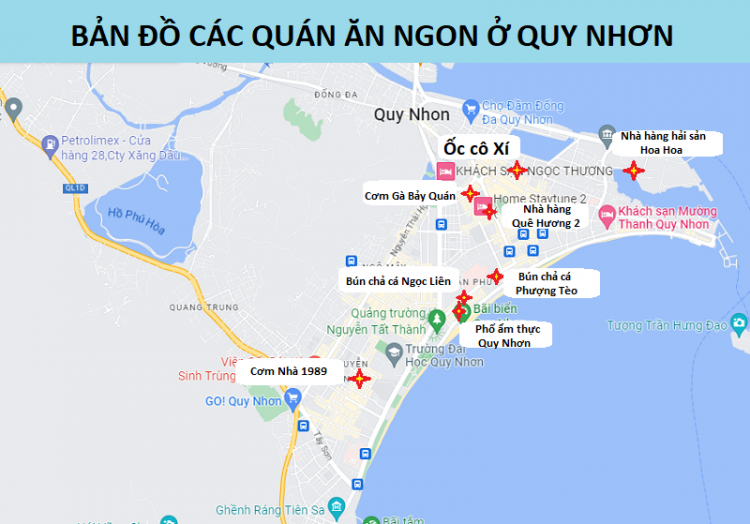 Bản đồ du lịch Quy Nhơn 2026 bằng hình ảnh cực dễ hiểu